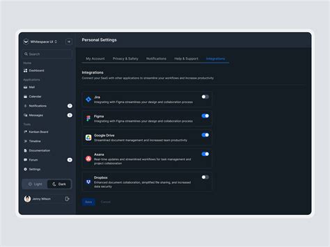 Integrations Ui By Whitespace Ui On Dribbble