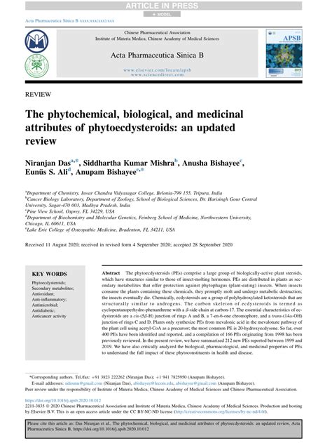 Pdf The Phytochemical Biological And Medicinal Attributes Of