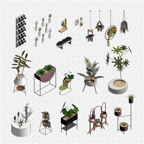 Revit Potted Plants Download A Pack Of 20 Planting Families