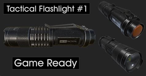 Flashlight 01 Tactical 3d Tools Unity Asset Store