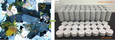 A Microstructure Of Granite Observed From The Thin Slice And B