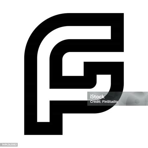 전문적인 혁신적인 초기 Fp 로고 및 Pf 로고 레터 Fp 또는 Pf 미니멀하고 우아한 모노그램 프리미엄 비즈니스 예술적 알파벳