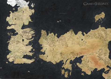 Game Of Thrones™ Westeros Karte Poster Desenio Ch