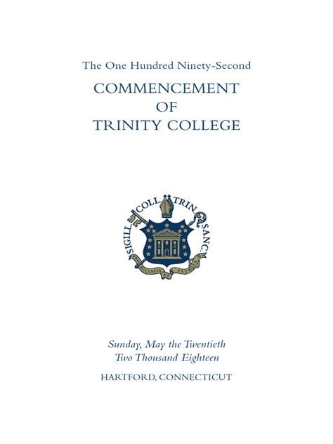 2018 Commencement Program Pdf Social Science