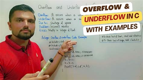 overflow and underflow in c {hindi} difference and examples lec 2 9