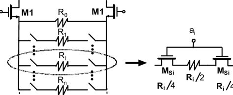 Programmable Degeneration Resistor Network Configuration For
