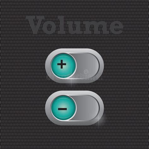 increase and decrease volume button vector illustration decorative