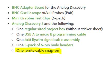 Analog Discovery Pro Bundle Export For Ferrite Sales Questions Digilent Forum