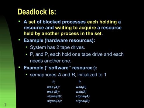 Deadlock Avoidance