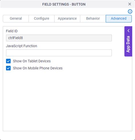 Button Form Control