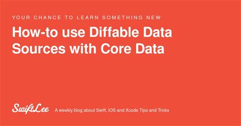 🚀 Antoine Van Der Lee On Linkedin How To Use Diffable Data Sources