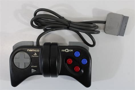 Namco Npc 104 Black Negcon Racing Controller Cigarette Odor Playstation Ps1 B Retro Games Japan