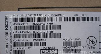 Irlml2402tr Irlml2402trpbf Ir场效应管 Mosfet N 进口全新电子元器件维库仪器仪表网