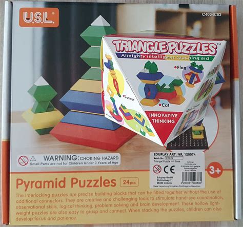 Constructie Set Piramide 3d Puzzel Djossie Educatief En Duurzaam Materiaal