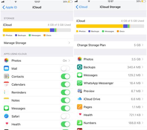 why iphone still have not enough storage after purchasing icloud storage