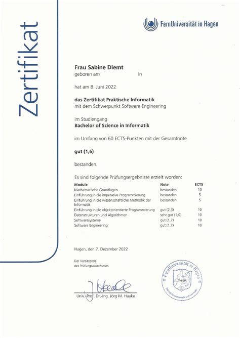 Certificate Computerscience Softwareengineering Sabine Diemt 41