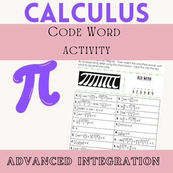 Advanced Integration Code Word Activity Advanced Integration Techniques