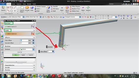 Tutorial 24 Nx Tutorial 1 How To Make Sweep In Nx 9 Like Other Software Grabcad Tutorials