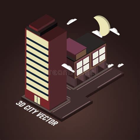 Isometric Cityscape Buildings Vector Stock Illustration Illustration Of Icon Cityscape 308380136