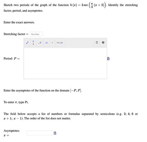 Solved Sketch Two Periods Of The Graph Of The Function Chegg Com