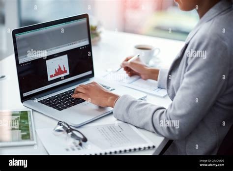 Business Analyst With Computer Reading Data Checking Reports And