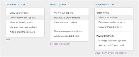 Dropdowns — Design Guidelines A Dropdown Menu Allows The User To By