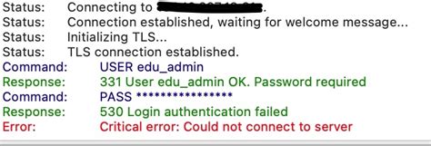 Cannot Login Via FTP Using FileZilla Login Authentication Failed FTP Server CyberPanel