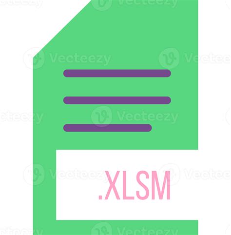 Xlsm File Extension Icon Minimal Colro Fill Art 57325878 Png