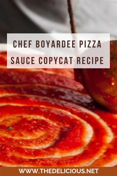 Homemade Chef Boyardee Pizza Sauce Recipe And Easy