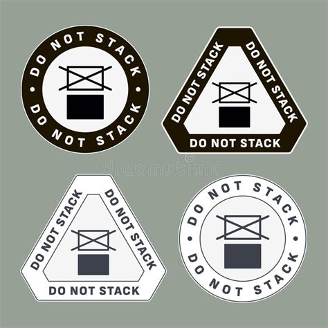 Do Not Stack Packaging Symbol Sign And Label Indicating That Items