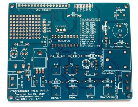 Programmable Relay Switch Using PIC MCU Revised Version Embedded Lab