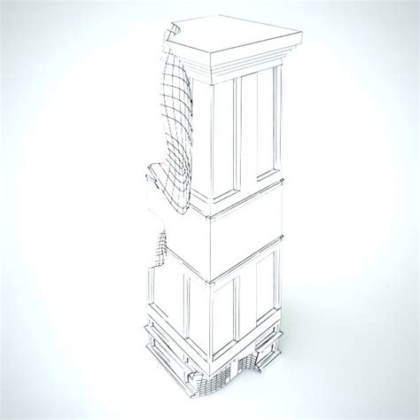 기둥 골동품 3d 모델 29 Obj 3ds Max Unknown Free3d