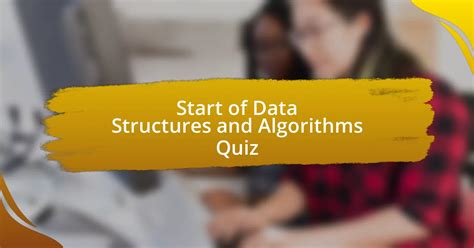 Data Structures And Algorithms Quiz Sg