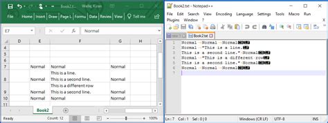 Why Do Excel Line Breaks Not Transfer Into Notepad Super User