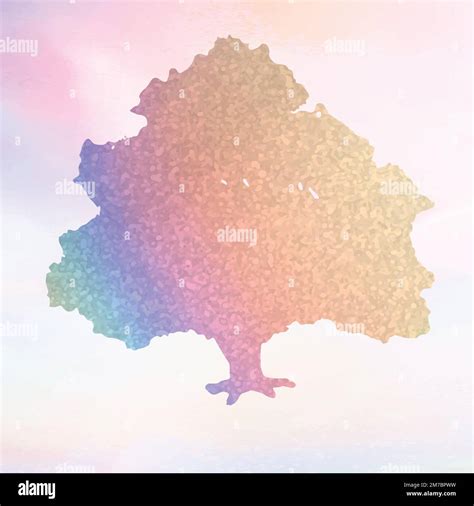 Colorful Gradient Tree Element Vector Stock Vector Image And Art Alamy