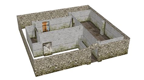 Psx Low Poly Abandoned Dungeon Building 3d Model Turbosquid 2244687