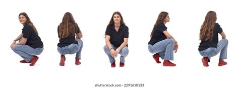 Sad Crouching Pose Reference