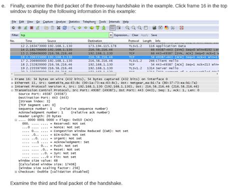 Lab Using Wireshark To Observe The TCP Way Handshake