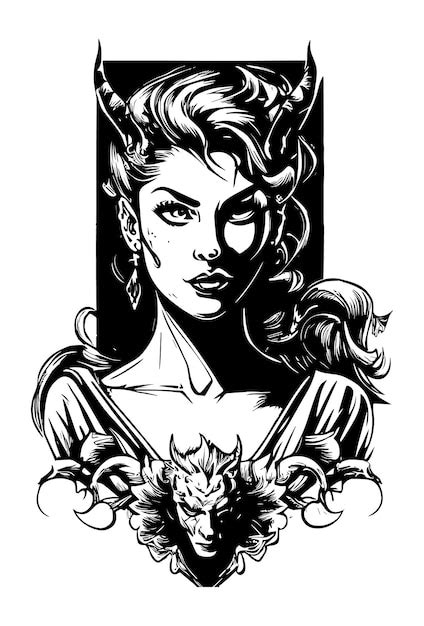 Devil Girl Tattoo Designs
