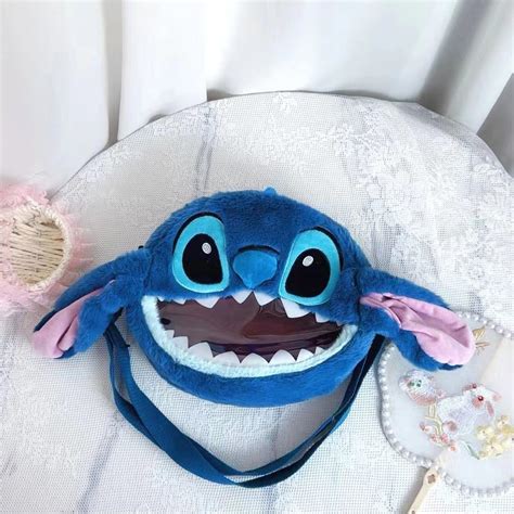 New Stitch Backpack Plush Star Treasure Messenger Bag Female Shopee
