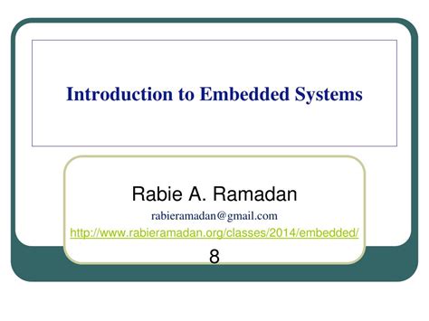 Ppt Introduction To Embedded Systems Powerpoint Presentation Free Download Id2109977