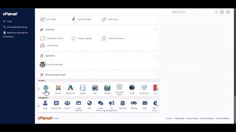 Wordpress Installation From Cpanel Youtube