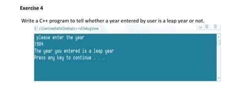 Solved Write A C Program To Tell Whether A Year Entered By Chegg Com