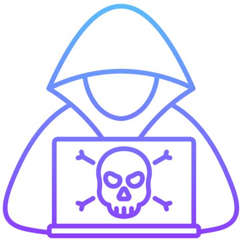 Hacker Generic Gradient Outline Icon