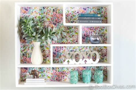 DIY Floating Shelf Bookshelf Bookcases With Changeable Backing