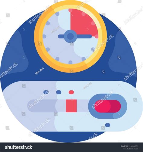 Timed Test On Testing Strip Graphic Stock Vector Royalty Free 2164366199 Shutterstock
