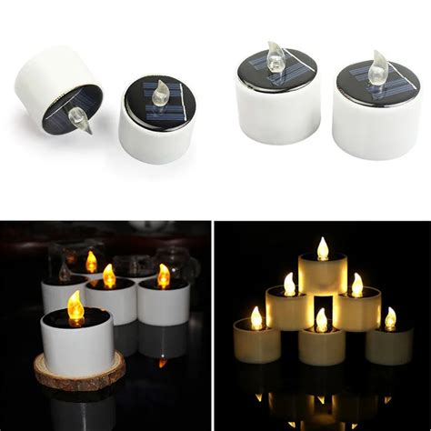 Рождественские свечи беспламенный перезаряжаемый светодиодный светильник солнечные свечи