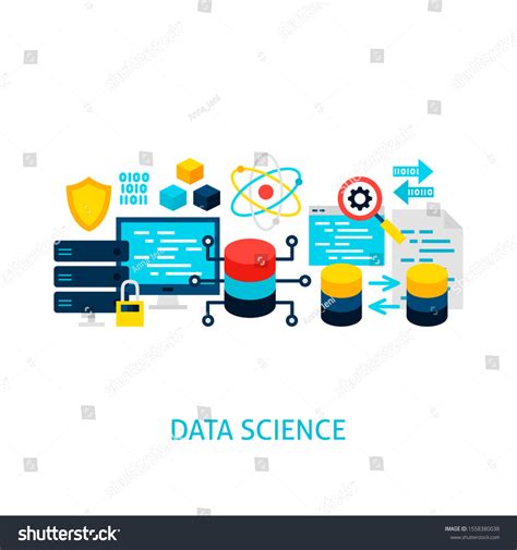 Data Science Vector Concept Poster Design Stock Vector Royalty Free