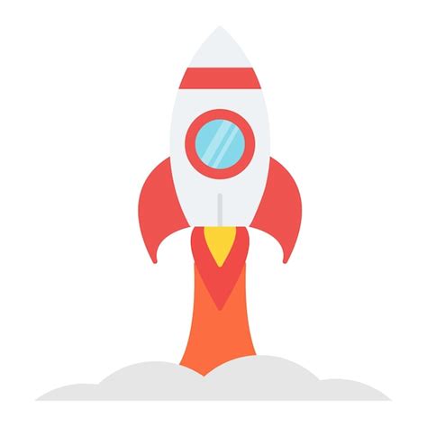 Premium Vector Spaceship Flat Illustration