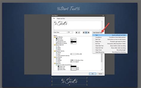 a wise idea styling dynamic text darkroom software